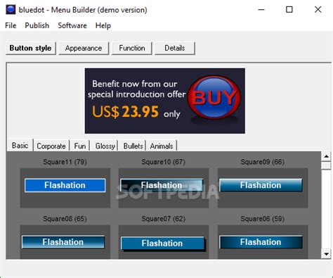Flashation Flash Buttons Builder 121 Download Screenshots