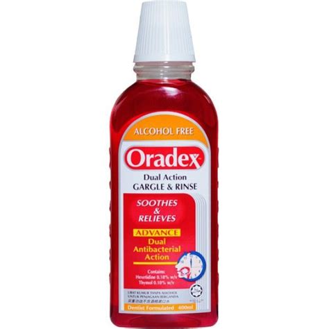 Oradex Dual Action 400ml Lazada
