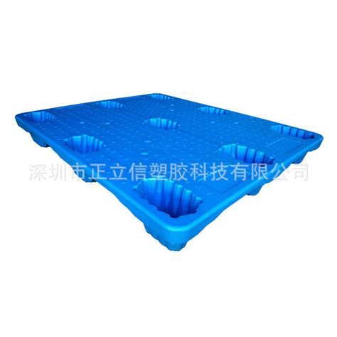 厂家九脚塑料托盘 吹塑塑胶托盘卡板仓储防潮板叉车托盘1210 阿里巴巴