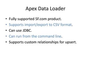 SFDC Data Loader PPT