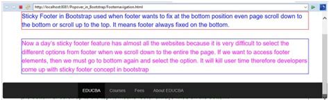 Bootstrap Sticky Footer How Does Sticky Footer Work In Bootstrap