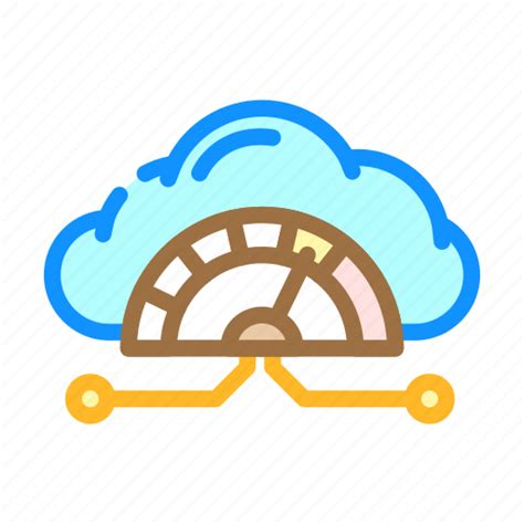 Bandwidth Cloud Computing Virtualization Scalability Infrastructure Icon Download On