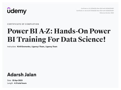 Adarsh Jalan On Linkedin Udemy Course Completion Certificate