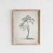 Antique Tree Sketch Print Vintage Tree Etching Art Antique Etsy