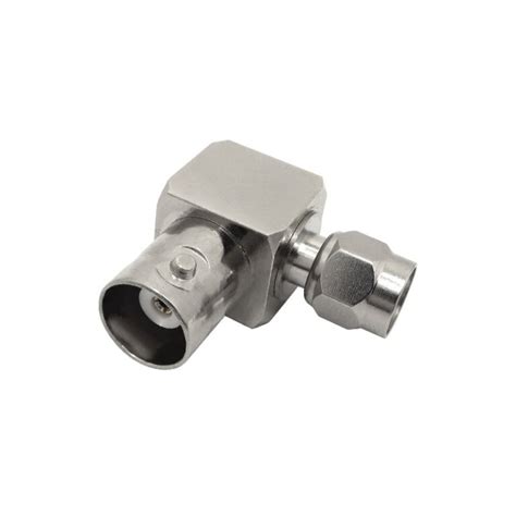 Rp Sma Male To Bnc Female Right Angle Adapter Max Gain Systems Inc