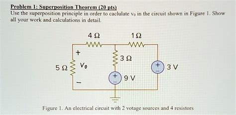 SOLVED Problem Superposition Theorem Pts Use The Superposition Principle In Order To
