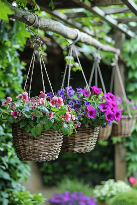 Plant Up Hanging Baskets For Outdoor Garden Ideas Beautiful Hanging