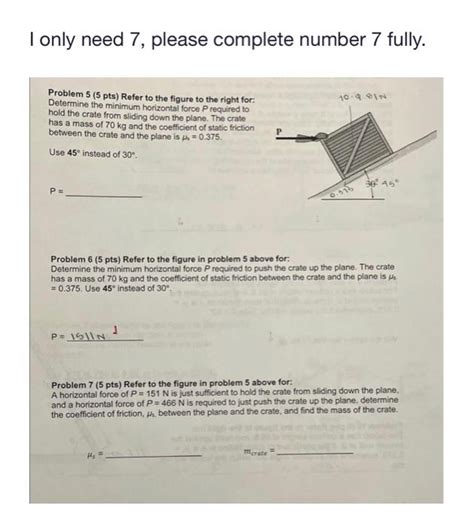 Solved Only Need Please Complete Number Fully Chegg Com