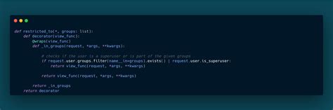 Handling Permissions Decorator Rdjango