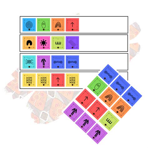 Indigenous Symbols Pattern Cards Tipiac