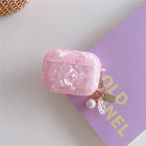 Crashstar เคส Airpods ลายเปลือกหอยสีสันสดใสพร้อมจี้สำหรับ Airpods 1 2 3 Airpod Pro 2 4 Inpods หู