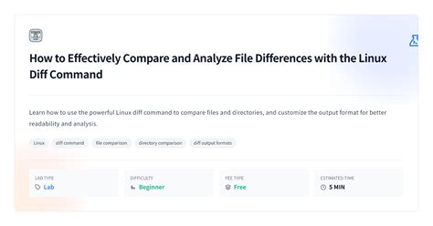 how to effectively compare and analyze file differences with the linux