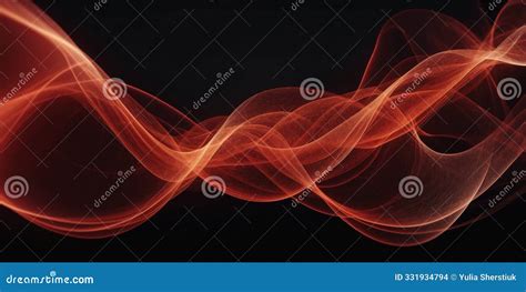 Abstract Red Wave Curve Smooth On Black Design Modern Luxury Technology Background Wave Of