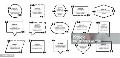 견적 상자 프레임 세트 문자 따옴표 상자 벡터 일러스트 레이 션 기포에 대한 스톡 벡터 아트 및 기타 이미지 기포 대화 풍선 문자 기호 디자인 Istock