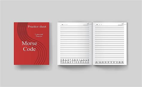 MORSE CODE PRACTICE PAPER Writing Morse Code Practice Book With Letter