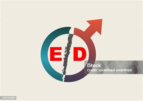 Erectile Dysfunction Symbol On White Background Stock Illustration
