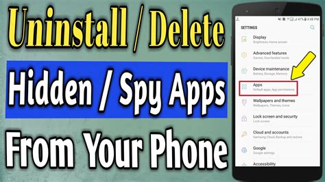 How To Uninstall Or Delete Hidden Apps Delete Spying Apps From Your Phone YouTube