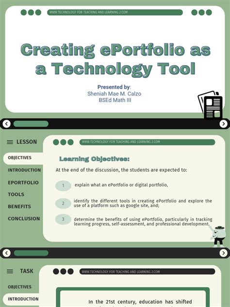 Reporter 8 Creating Eportfolio As A Technology Tool Copy Pdf World Wide Web Internet And Web