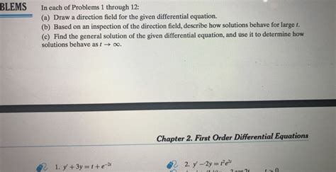 Solved BLEMS In Each Of Problems 1 Through 12 A Draw A Chegg Com