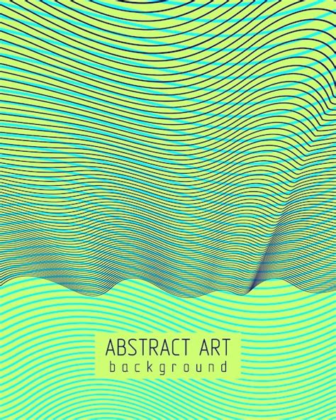 Premium Vector Abstract Artistic Vector Linear Background Wavy Lines