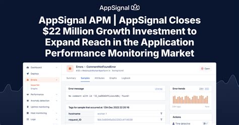 appsignal apm appsignal closes 22 million growth investment to