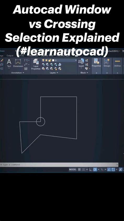Autocad Window Vs Crossing Selection Explained Learnautocad