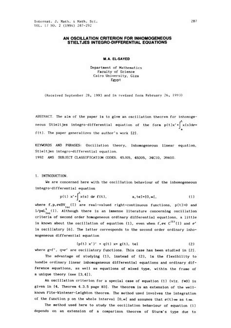 Pdf Integro Differential Equations Dokumentips