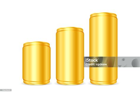 통조림 금 철 캔 황금 화이트에 고립 된 빈 금속 금 맥주 또는 소다 캔 빈 주석 음료 캔 템플릿 프리젠 테이션 캔 3d 디자인 제품 통조림 황금 을 위한 캐니스터 골드를