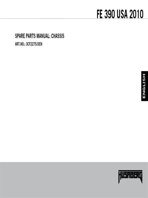 Fe 390 Usa 2010 Chassis Parts Manual Pdf Axle Screw