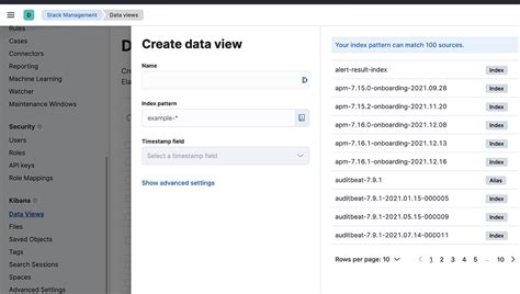 Encountering Name Must Match One Or More Data Streams Indices Or