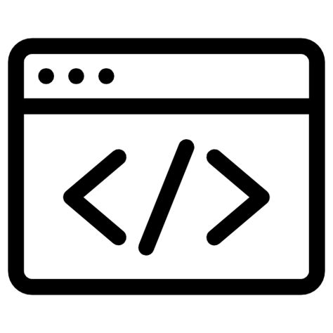 Coding Computing Interface Browser Internet Icon