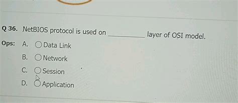Q 36 Netbios Protocol Is Used On Ops A Data Studyx