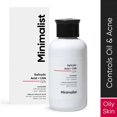 Buy Minimalist 2 Salicylic Acid Lha Cleanser Reduces Sebum And Acne
