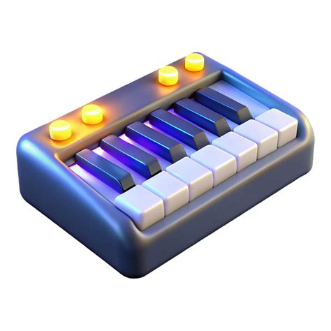 Beautiful Artistic Keyboard With Illuminated Keys Original 59621957 Png