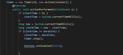 Java Tbuttonfalse Will Not Link Up With My Other Code