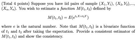 Statistics Estimating A Bivariate Moment Generating Function