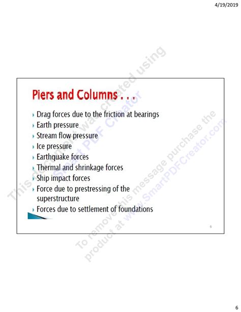 Introduction To Bridge Substructure Design Lecture Notes Pdf