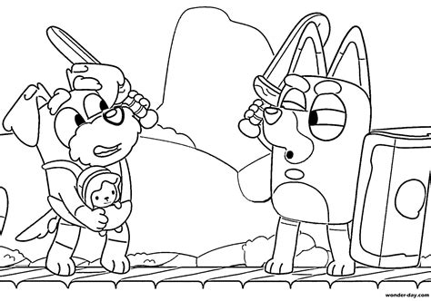 Dibujos De Bluey Para Colorear Imprimir Dibujos Para Niños