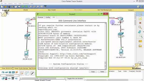 how to configure rip version 1 configuration in packet tracer youtube