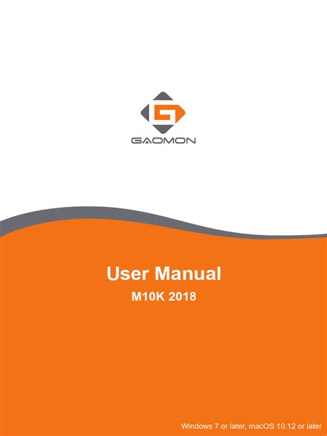 User Manual M10k 2018 Pdf Computer Monitor Cursor User Interface