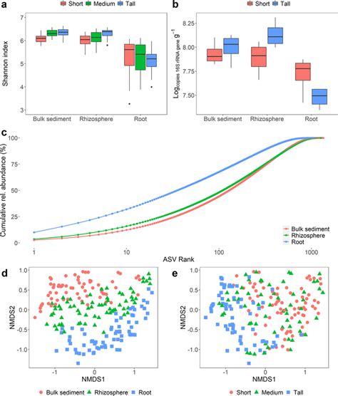 Diversity And Abundance Of The S Alterniflora Microbiome Boxplots Of Download Scientific