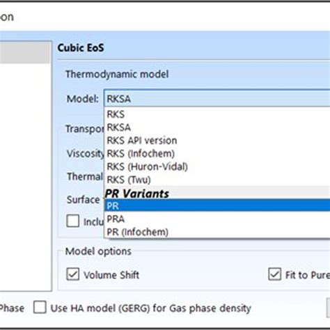 Compositional Models Selected In Multiflash™ 72 Software Download Scientific Diagram