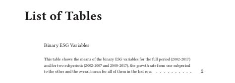 latex report longtable caption on list of tables tex latex stack