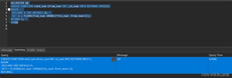 Mysql使用函数和存储过程实现：向数据表快速插入大量测试数据mysql用存储过程快速添加数据到表里面 Csdn博客