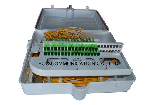 Abs Fiber Optic Termination Box 48 Port With Pre Installed Fiber