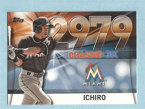 2016 Topps Baseball Update Ichiro Suzuki Chasing 3k 3000 Hits 3000 49