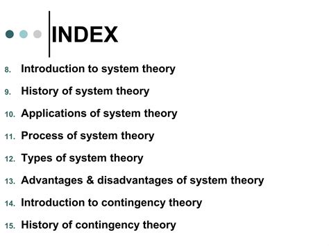 Management Science System Theory Contingency Theory Comparison Pptx