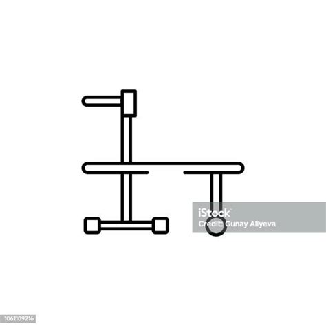 벤치 무게 아이콘입니다 모바일 개념 및 웹 응용 프로그램에 대 한 체육관 아이콘의 요소입니다 얇은 선 벤치 무게 아이콘 및 모바일 웹에 대 한 사용 될 수 있습니다 근육에