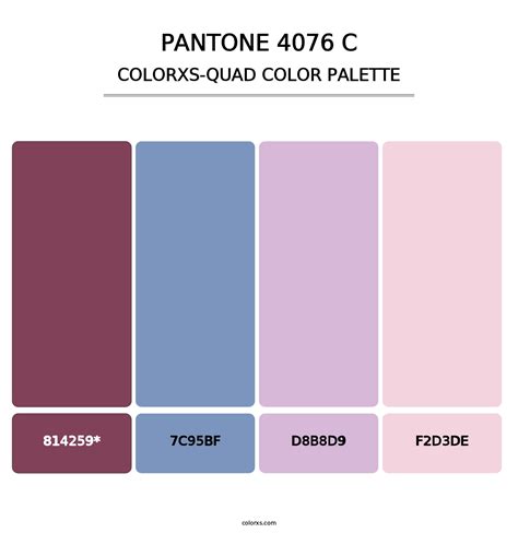 Pantone 4076 C Color Palettes