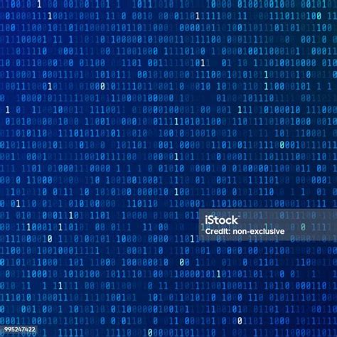 Binary Code Programming Encoded Information Technology Background